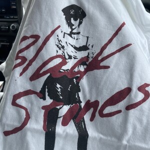 BLACK STONES X NANA Blast white Tshirt - Etsy