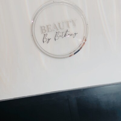 Personalised 3D Roundacrylic Perspex Wall Sign Business Sign Salon Sign ...