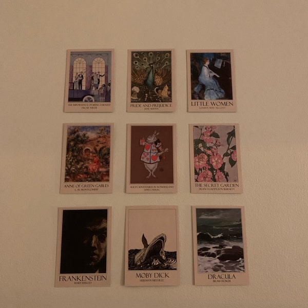 Classic Literature Art Postcard Set | Book Lover Gift - Etsy