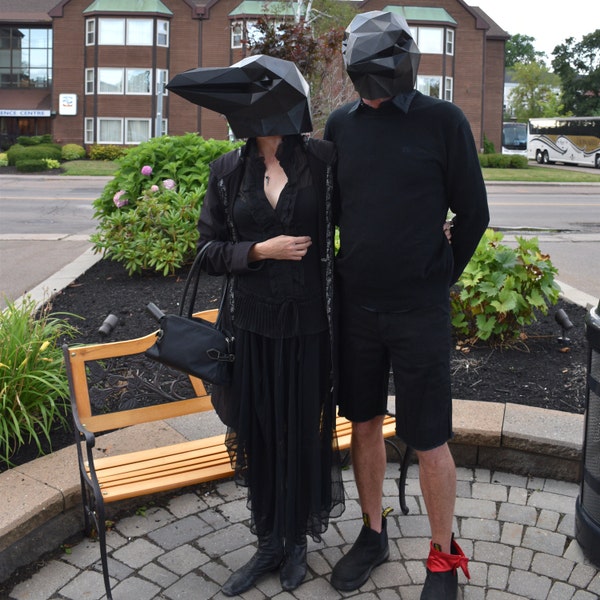 Raven Mask, Crow Mask, Gift Idea, DIY Printable Animal Mask, Instant ...