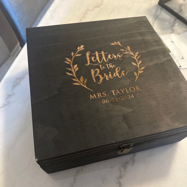Letters to the Bride, Bridal Box Gift, Engagement Gift Box, Advice to ...