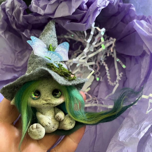 Flowering Monster Sprout a Trollfling Doll by Amber Matthies - Etsy