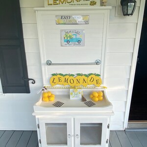 Lemonade Sign, Personalized Fresh Squeezed 25 Cents Kid Name Room Sign ...