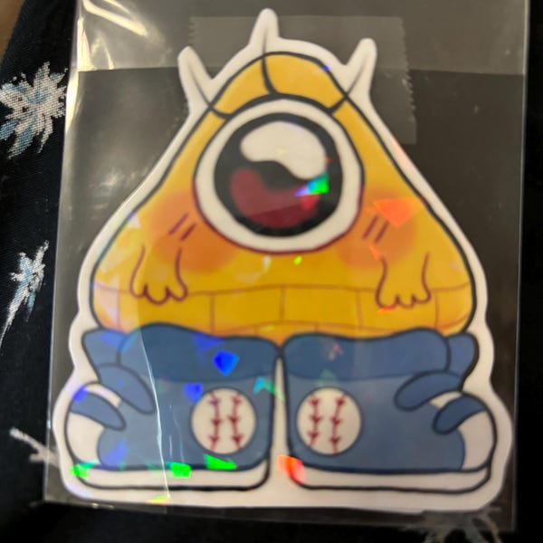 Baby Bill Cipher Holographic Sticker || Gravity Falls Book of Bill - Etsy