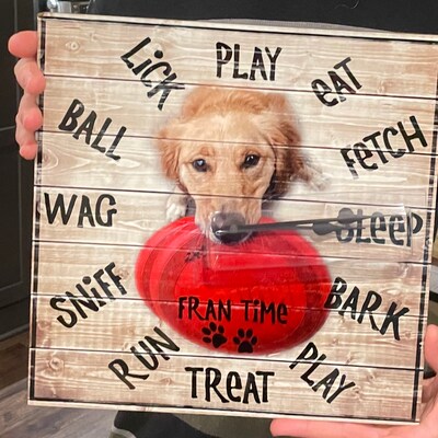 Dog Themed Signs, Dog Clocks, Custom Pet Décor, Custom Pet Signs, Dog ...