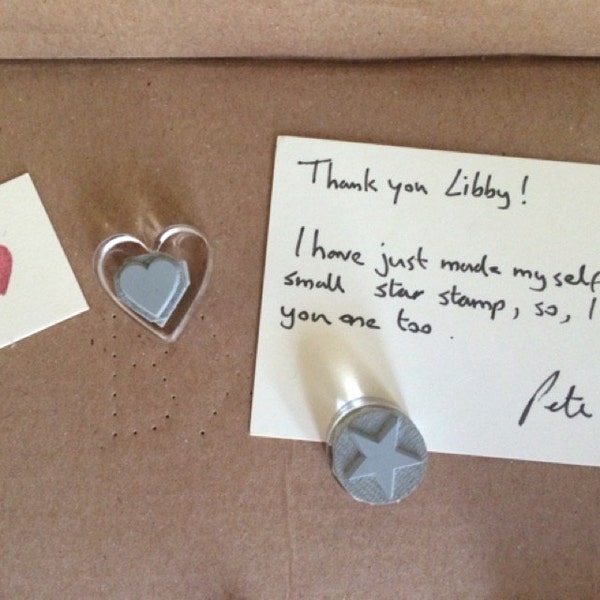 Mini Heart Rubber Stamp. Small Heart Stamp. UK Made. Laser Engraved. - Etsy