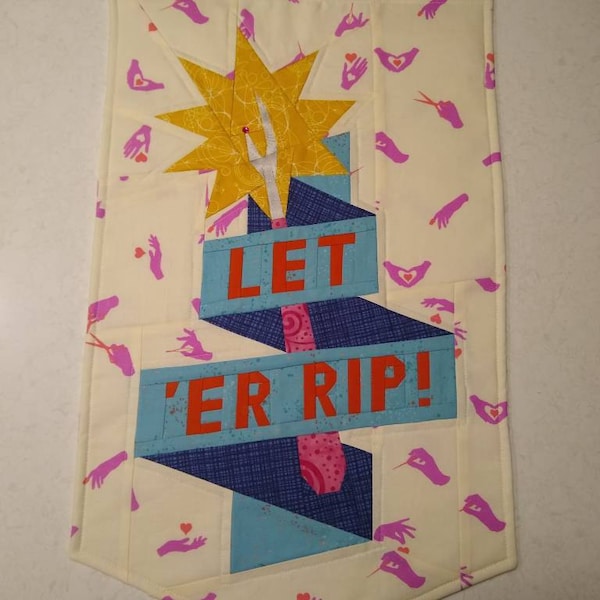 LET 'ER RIP! Banner Pdf Pattern - Etsy