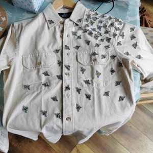 Tiny Bee Fusible Patch, Bumblebee Insect Applique, Honey Bee Patch, Bug ...