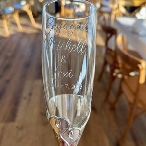 Personalized Wedding Toasting Flutes Set of TWO Custom - Etsy