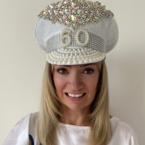 50th Birthday Captains Black Hat for Fiftieth 50 Celebration Party ...