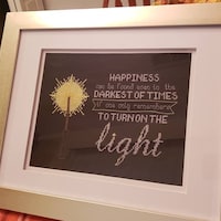 Dumbledore Turn on the Light cross Stitch PATTERN DOWNLOAD - Etsy Canada