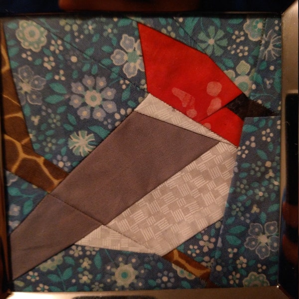 Blue Jay Paper Pieced Block Pattern in PDF - Etsy