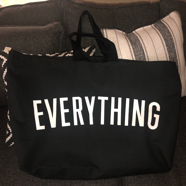 Extra Large Canvas Tote Bag | Everything Really Big Bag | Oversized ...