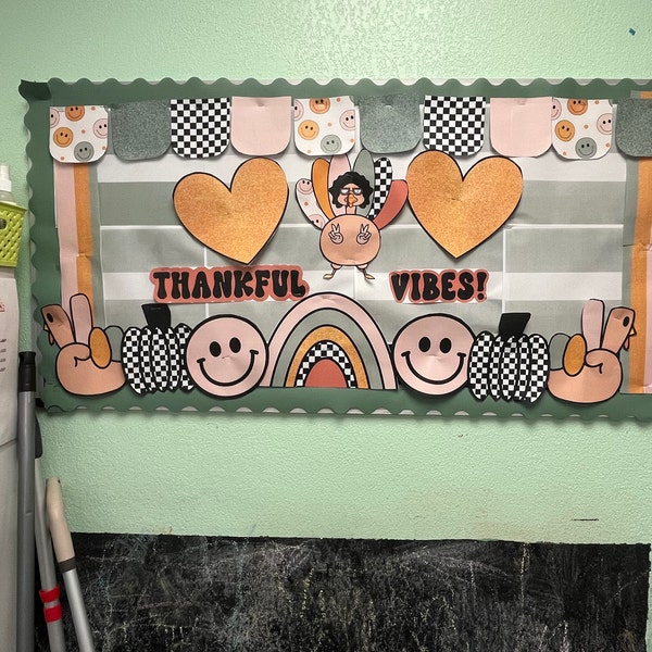 Thanksgiving Bulletin Board Kit | November Bulletin Board - Etsy