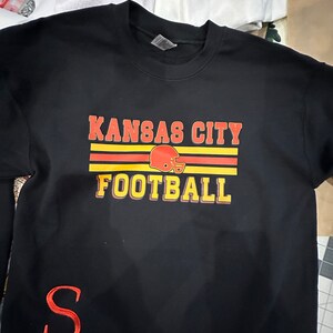 Kansas City Football Game Day Faux Glitter DTF Print Ready to Press - Etsy