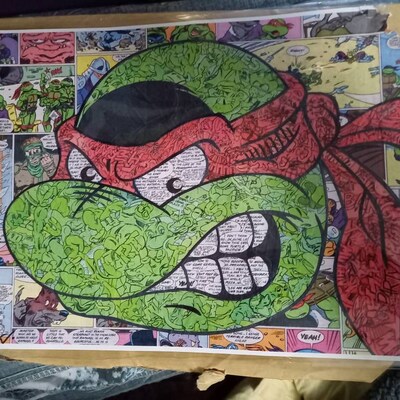Teenage Mutant Ninja Turtles Comic Collage Print - Etsy