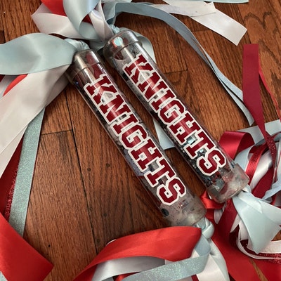 Custom Glitter/confetti-filled Spirit Stick Football Games, Cheer ...