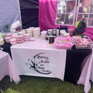 Custom Table Runner With Logo Craft Fair, Vendor Tables, Trade Shows ...