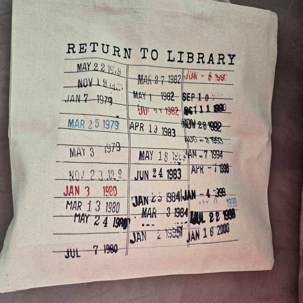 Return to Library Blanket, Vintage Library Card Book Due Date Decor ...