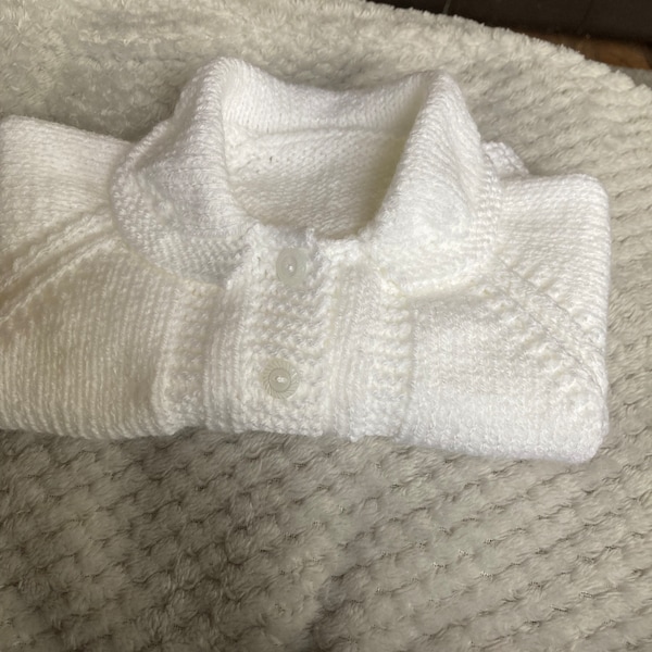 Baby Knitting Pattern, Blue Cardigan Jacket, Size 19 to 22 Inch Chest ...