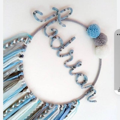 Printable Letter Templates for Knitted Wire Tricotin Digital Download ...