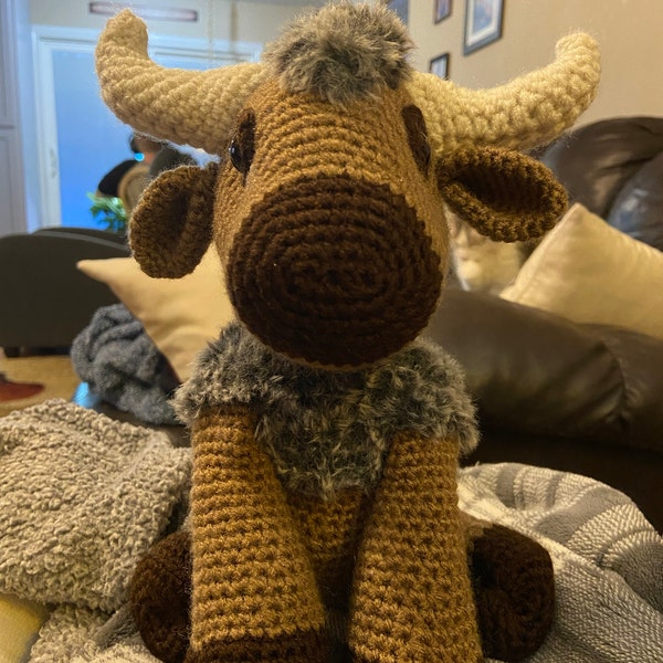 Bison, Bison Crochet Pattern, Crochet, Pattern, Bison Tutorial ...