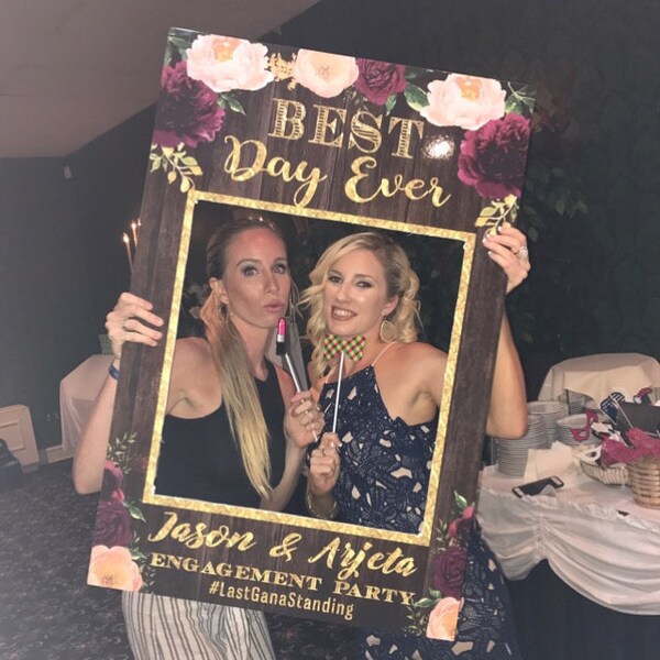 Photo Booth Props Wedding, Wedding Photo Booth Frame, Photo Booth Props ...