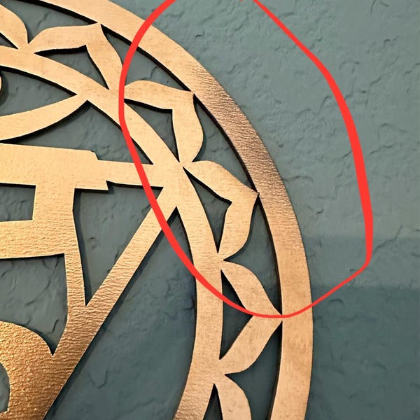 Sacred Geometry Wooden Wall Art, Flower of Life (copper Textured) Yin ...