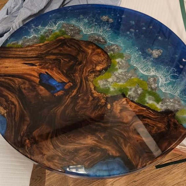 Personalized Epoxy Resin Bar Top, Customized Live Edge Epoxy Resin ...