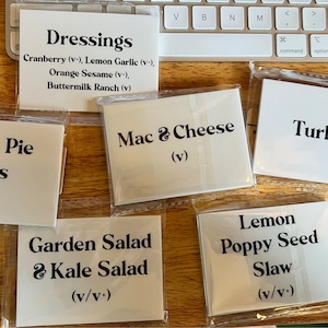 Acrylic Food Signs Wedding Food Signs, Buffet Food Tag Signs Event ...