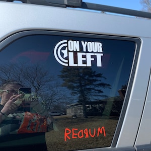 Captain America on Your Left Vinyl Sticker - Etsy