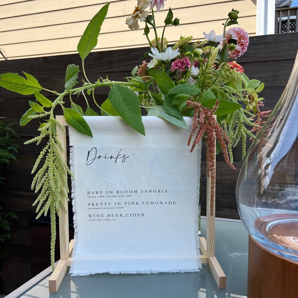 Mini Bar Sign With Stand/ Semi-custom Bar Sign/ Signature Cocktails ...