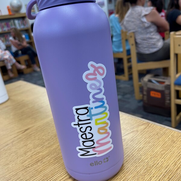 Custom Name Sticker Personalized First and Last Name Sticker ...