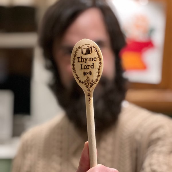 Thyme Lord Wooden Spoon - Engraved Dr Who Cooking Gift - Etsy