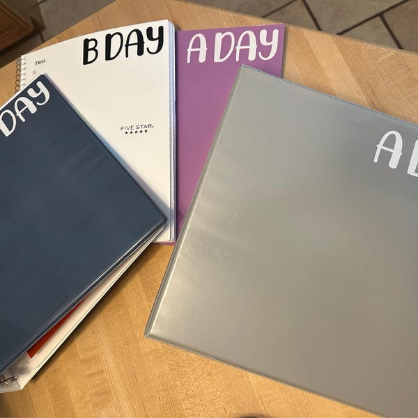 Binder Decals, School Subject Label, School Subject Decals, Class ...