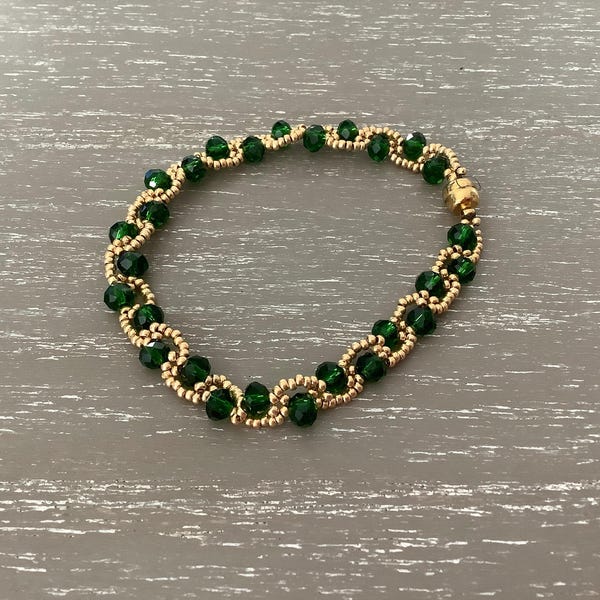 Beading Tutorial - Beaded Infinity Entwined Bracelet and Ring Set ...