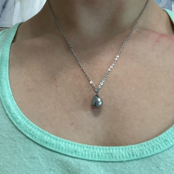Cremation Urn Necklace, Tiny Teardrop Urn Jewelry, Cremation Dust Ash ...