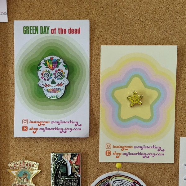 Green Day of the Dead Enamel Pins | Day of the Dead Sugar Skull Enamel ...