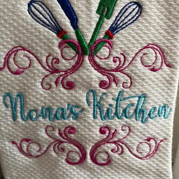 Split Monogram Embroidery Design Cooking Embroidery Design Kitchen ...