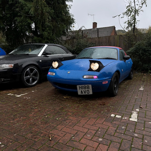 Heart Cover for 7 Inch Round Headlights - Mazda Miata Mx5 Gift for Her ...