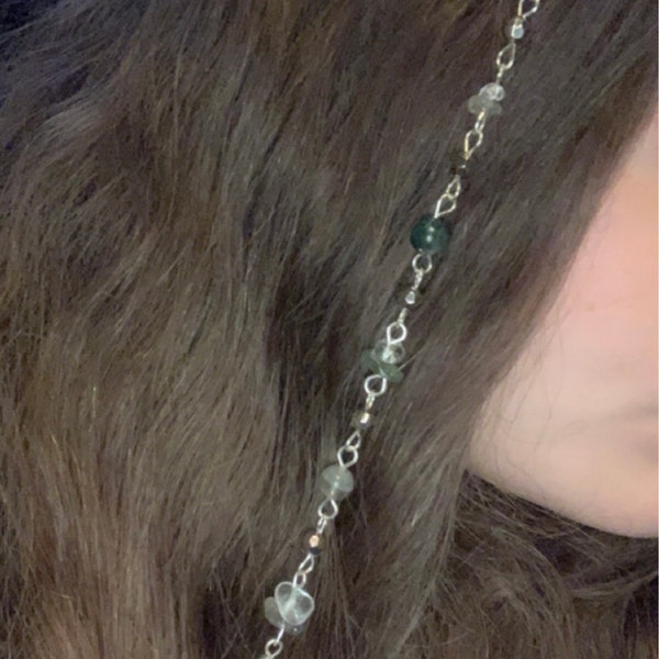 Ethereal Hippie Hair Bead | Custom Handmade Hair Clip | Crystal Hair ...