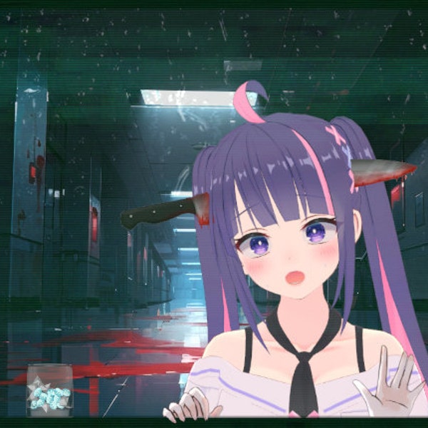 Animated Horror Vtuber Background for Twitch, Horror Hospital, Stream ...