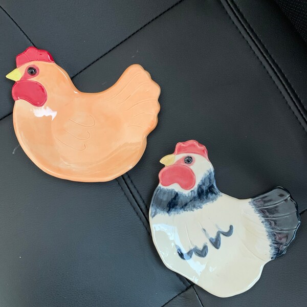 Chicken Ceramic Spoon Rest From Grammy's Divine Designs Country Farm ...