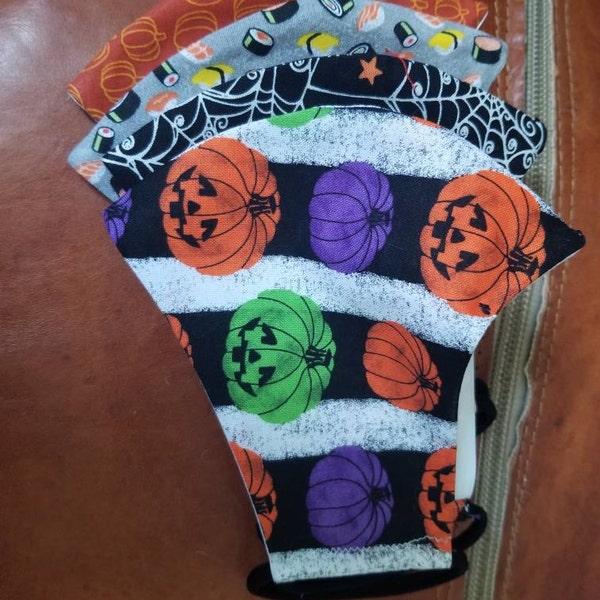 Handmade Blown Glass Pumpkin, Fall Spotty Pumpkin With Curly Tan Stem ...