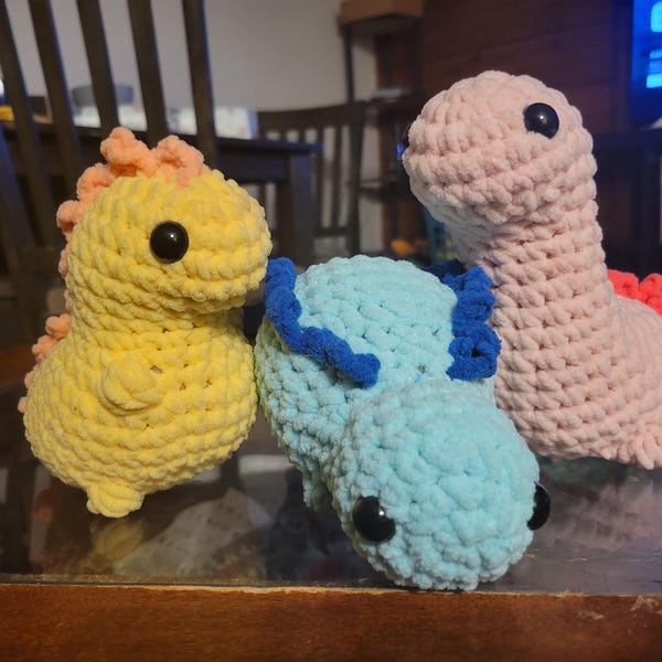 Dinosaur Jurassic World No Sew Crochet Pattern, No Sew Amigurumi ...