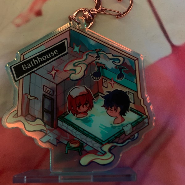 P5 Isometric Akechi & Joker Hangouts Acrylic Keychain Standees - Etsy