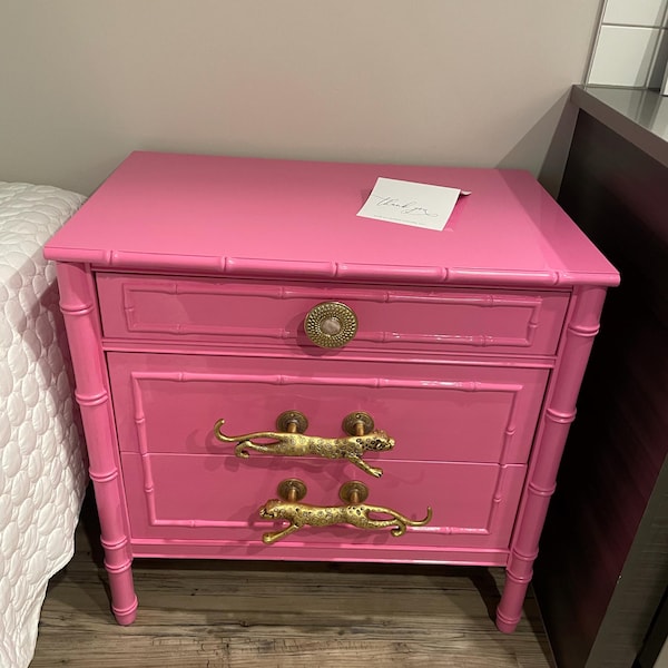 CUSTOMIZABLE Vintage Dixie Aloha Style Faux Bamboo 6 Drawer Dresser ...