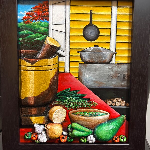 Recycled Paper Puerto Rican Old House With Flamboyant - Etsy