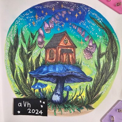 The Conjuring A4 Digital Coloring Page by Karolina Kubikowska - Etsy