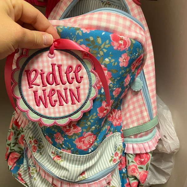 Custom Backpack Tags-monogrammed Tags-backpack Tags-monogrammed Tag ...
